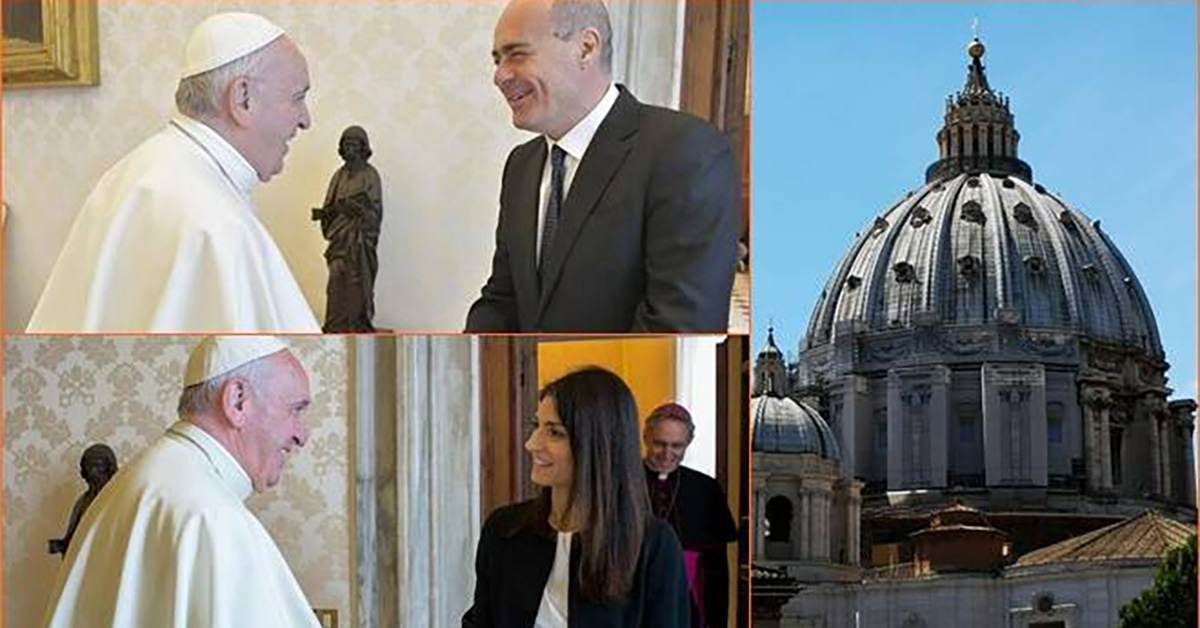 La clericalata della settimana, 2: Zingaretti e Raggi in udienza dal ...
